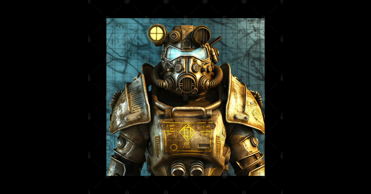 Fallout Inspired Power Armor - Fallout - Posters and Art Prints | TeePublic