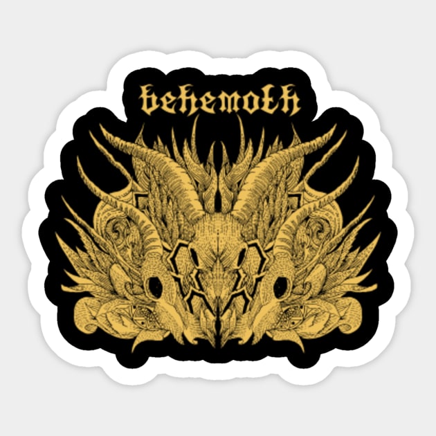 Behemoth Symbol Satanic Wicked - Satanic - Sticker | TeePublic