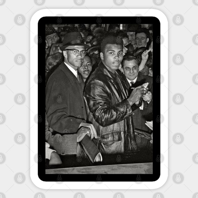 Malcolm X & Muhammad Ali COLd - Vintage - Sticker | TeePublic