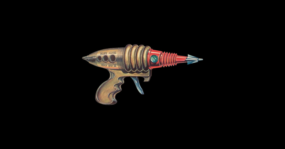 Retro Ray Gun - Ray Gun - Sticker | TeePublic