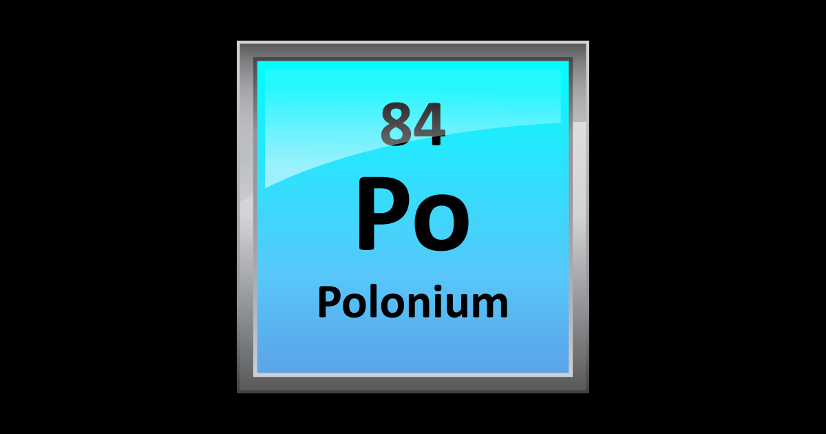 Polonium Periodic Table Element Symbol - Polonium - Sticker | TeePublic