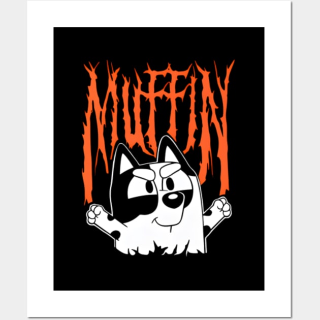 Bluey Muffin Fire - Blueberry Muffin - Posters and Art Prints | TeePublic