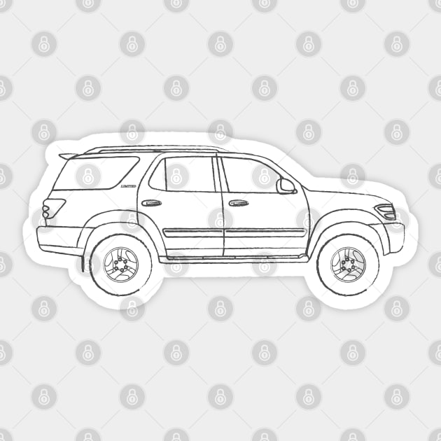 Sequoia 2001–2007 side Clear OEM Rim (First Gen) - Sequoia - Sticker ...