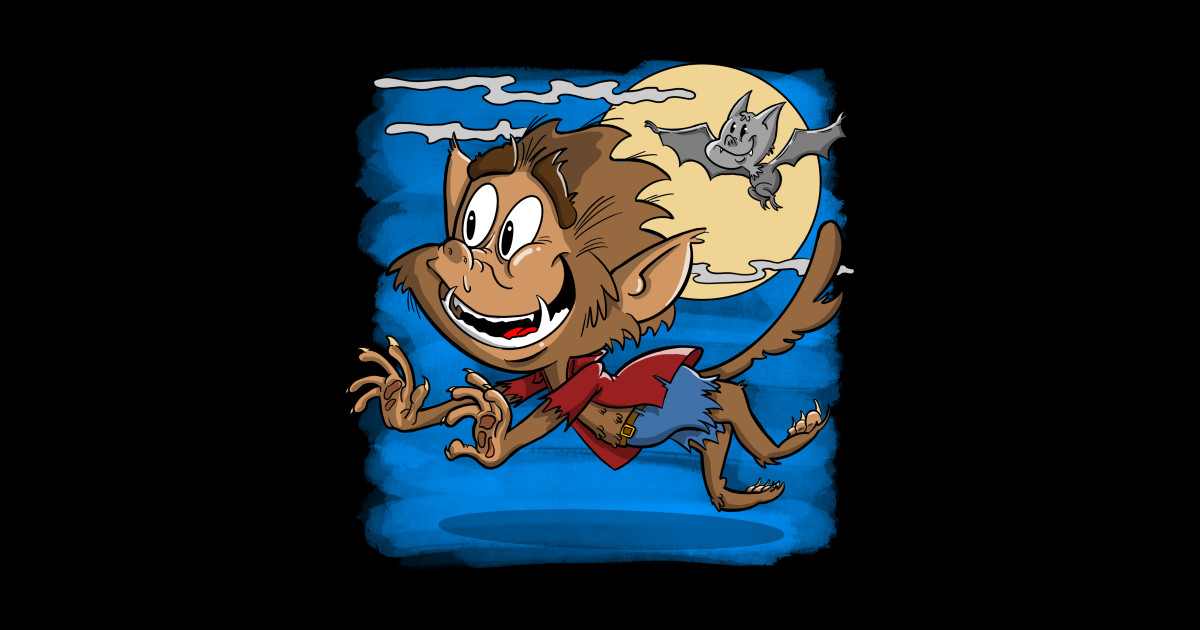 Wolf Boy Cartoon - Werewolf - Posters and Art Prints | TeePublic