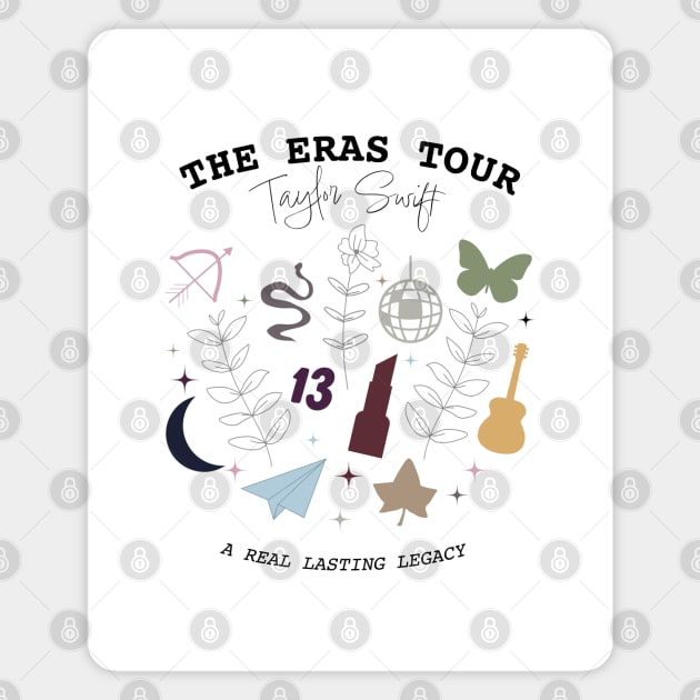 Eras Tour Taylor Swift Album Symbols - Eras Tour - Magnet | TeePublic