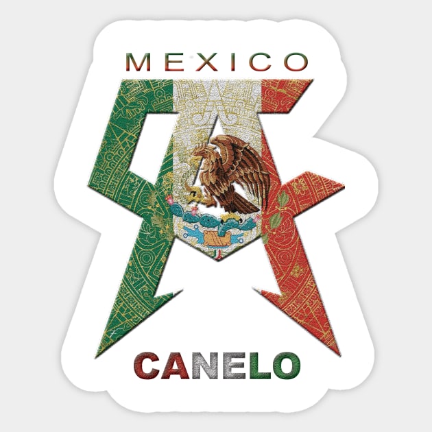 Canelo Alvarez logo T-shirt - Canelo - Sticker | TeePublic