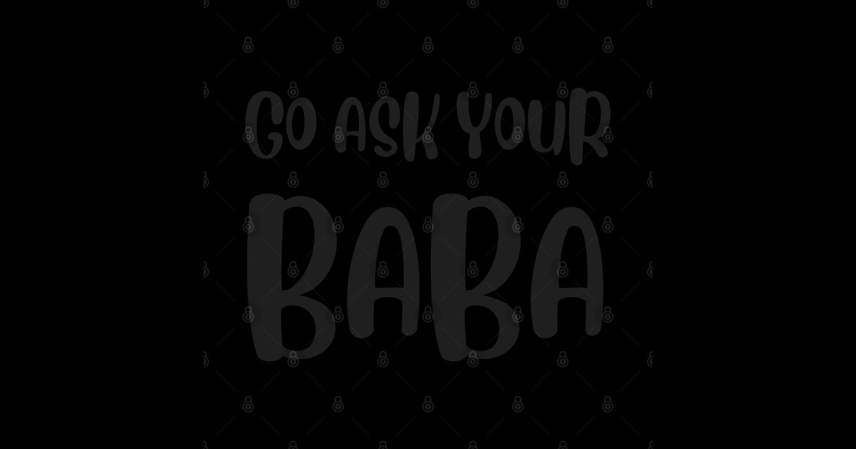 Go Ask Your Baba Black & Bolt - Classic Vintage Summer - Go Ask Your ...
