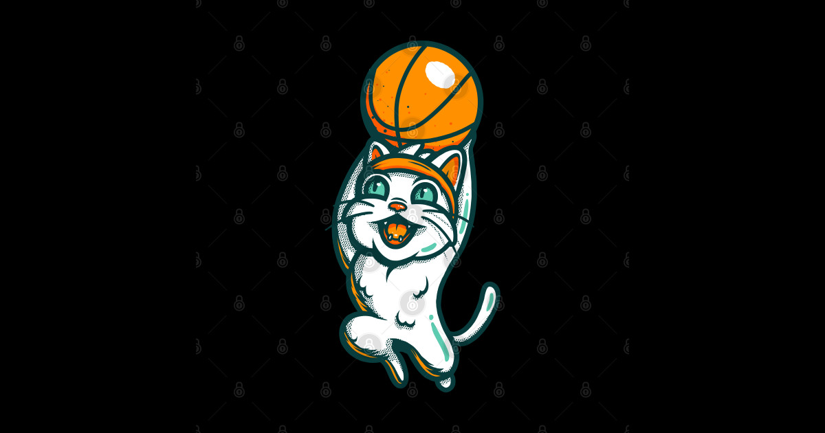 Dunk Cat - Basketball - Mug | TeePublic
