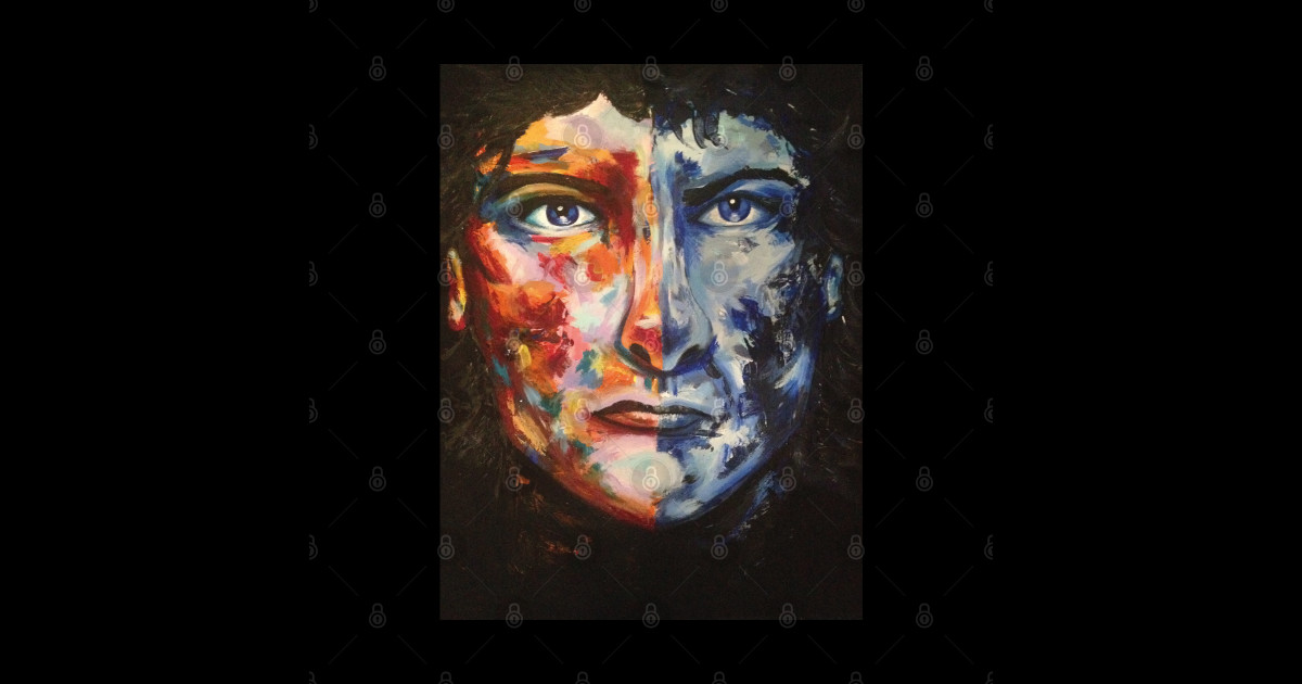 Two Faces - Face - Sticker | TeePublic