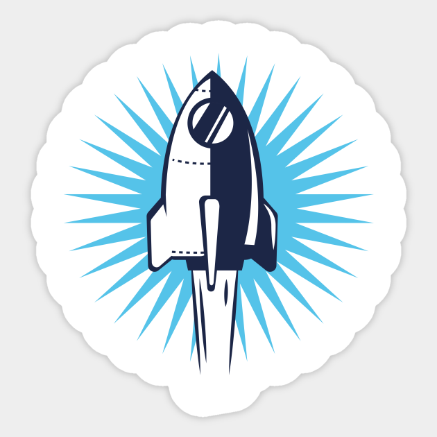 Vintage Rocket - Vintage Rocket - Sticker | TeePublic