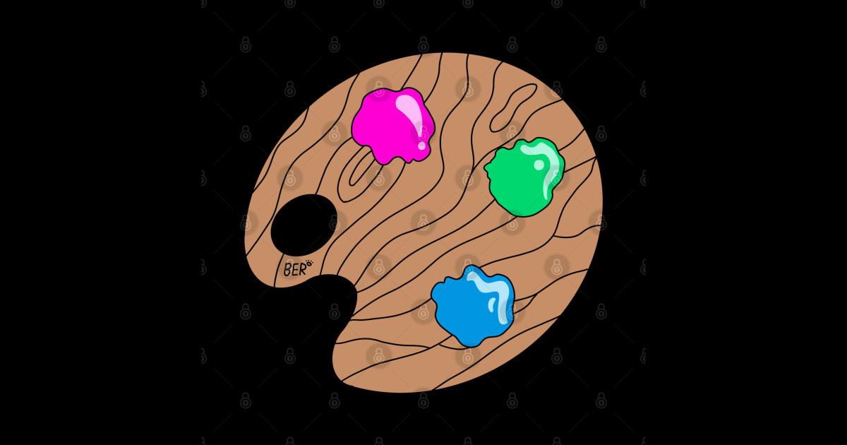 Polysexual Pride Paint Pallet - Lgbt Pride - Sticker | TeePublic