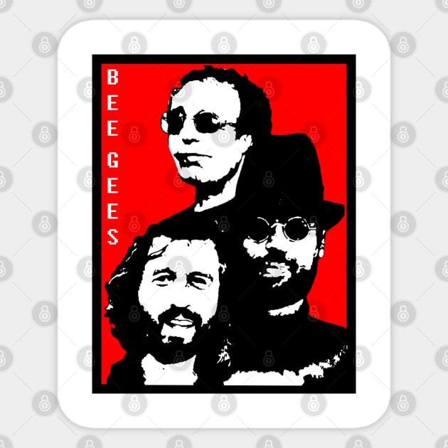 Best bee gees - Bee Gees - Sticker | TeePublic
