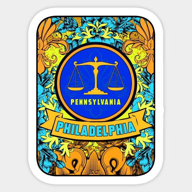 PHILADELPHIA LOGO ARTWORK - Philadelphians - Sticker | TeePublic
