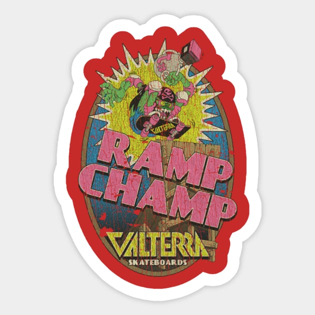 Ramp Champ 1986 - (Outbackside) - Skateboarding - Sticker | TeePublic