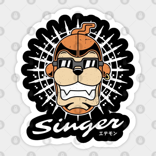 Greatest Ape Vocalist - Digimon - Sticker | TeePublic