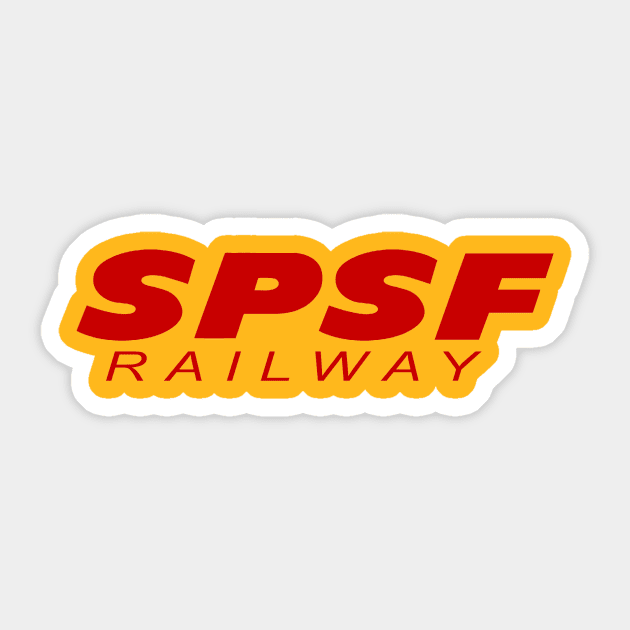 SPSF Railway Red Logo - Spsf Railway - Sticker | TeePublic