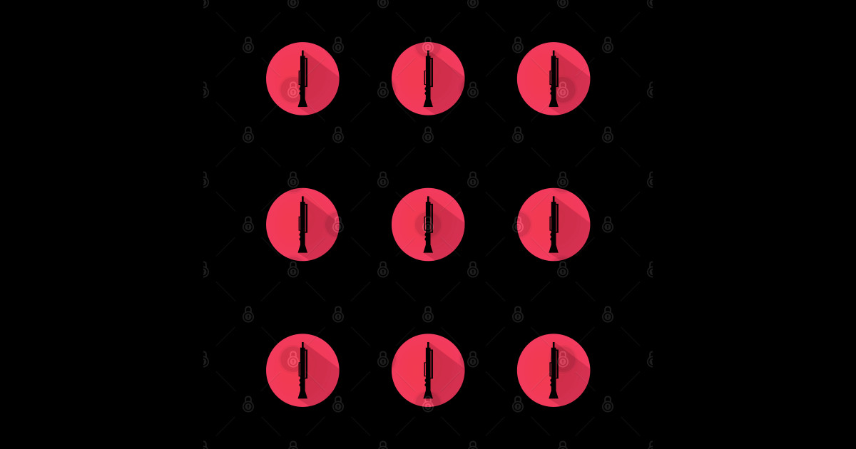 Red Oboe Sticker Pack - Oboe - Sticker | TeePublic