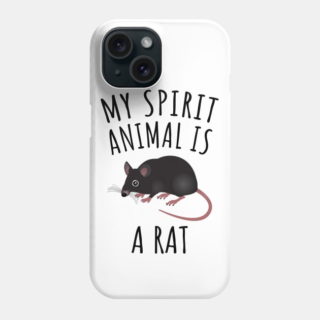 My Spirit Animal Is A Rat - Rat - Phone Case | TeePublic