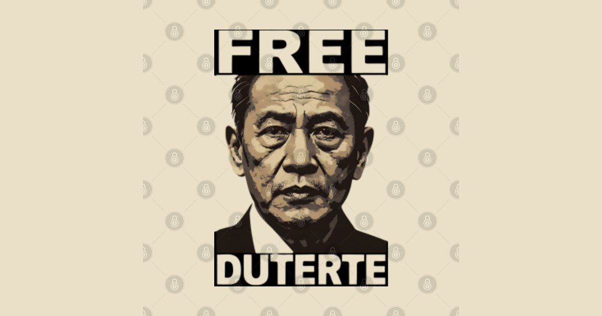 Free Duterte Political Protest Art - Duterte - T-Shirt | TeePublic