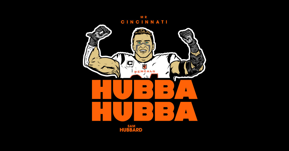 Hubba Hubba, Sam Hubbard - B - Cincinnati Bengals - Magnet | TeePublic