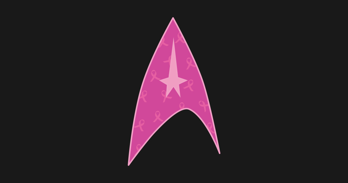 Pocket (combadge) size - Starfleet Delta with pink ribbons - Fanart for ...