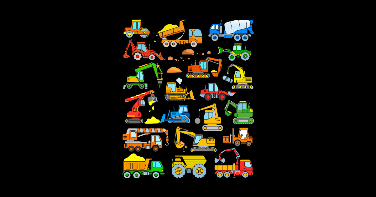 Digger Excavator - Excavator Kids - Sticker | TeePublic