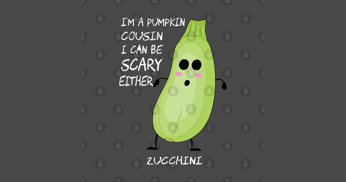 scary zucchini - Zucchini - T-Shirt | TeePublic