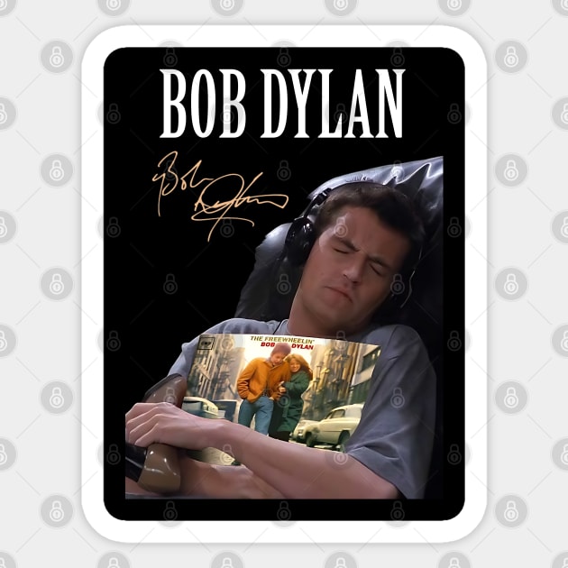 Bob Dylan Meme Album - Basketball Player - Sticker | TeePublic