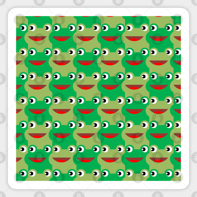 Frog Tessellation - Frog - Sticker | TeePublic