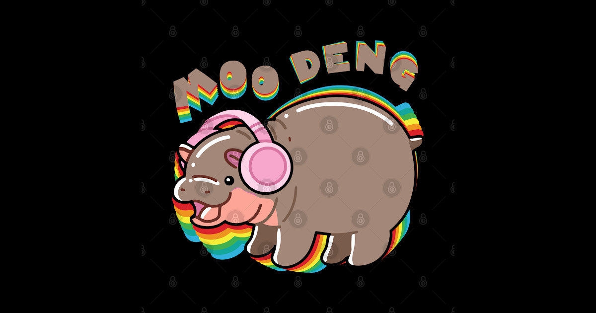 Moo-Deng - Moo Deng - Sticker | TeePublic