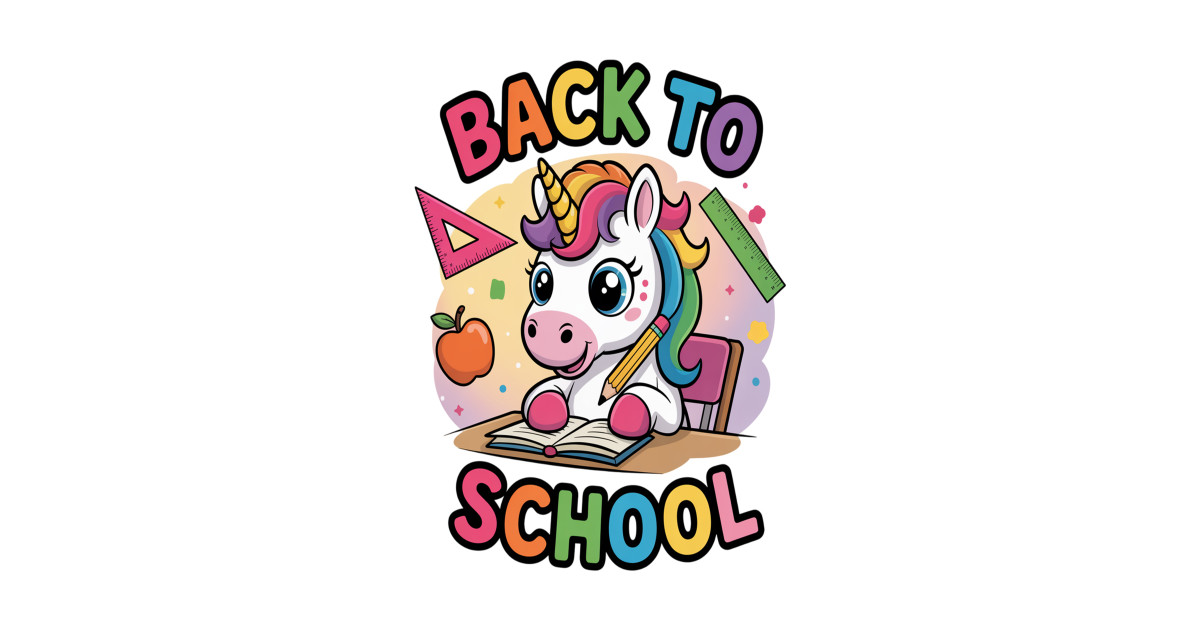 Unicorn Back to School - Unicorn Back To School - T-Shirt | TeePublic
