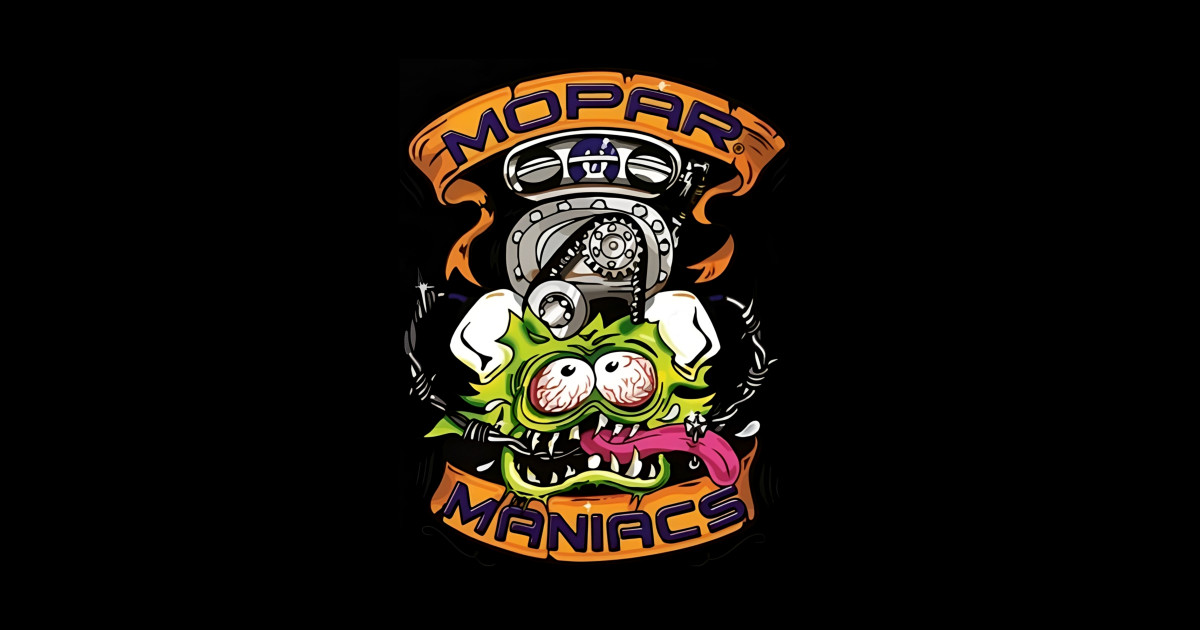 Retro Mopar Rainbow Car Cartoon - Mopar - Sticker | TeePublic