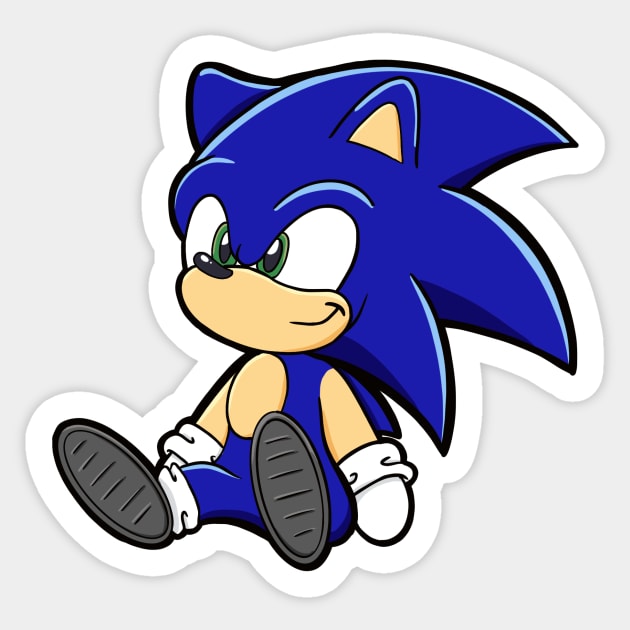 Chibi Sonic - Sonic The Hegdehog - Sticker | TeePublic