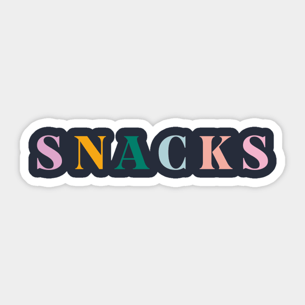 Snacks - Snacks - Sticker | TeePublic