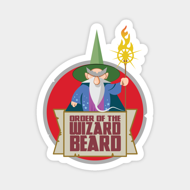 Order of The Wizard Beard - Wizard - Magnet | TeePublic