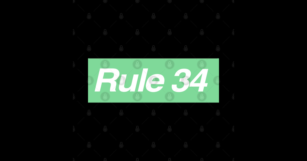 Internet Rule #34 - Rule 34 - Sticker | TeePublic