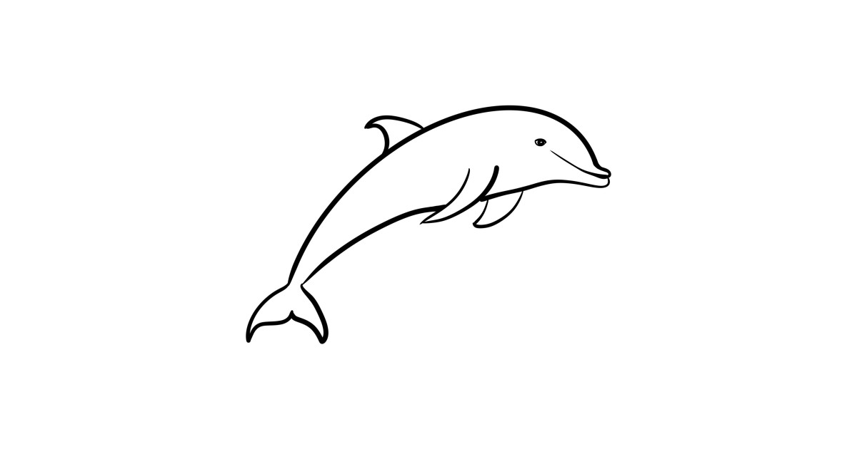 Stick figure dolphin - Stick Figure Dolphin - T-Shirt | TeePublic