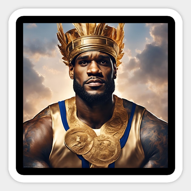 King James Fanart - Lebron James - Sticker | TeePublic
