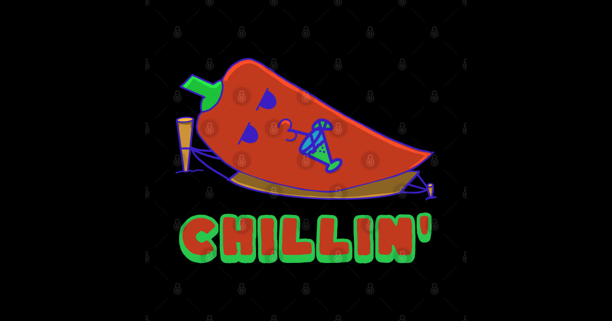 Chilli Chillin', Red Chili - Red Chili - Sticker | TeePublic