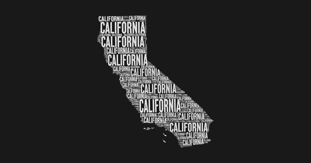 California Word Cloud State - California Word Cloud State - T-Shirt ...