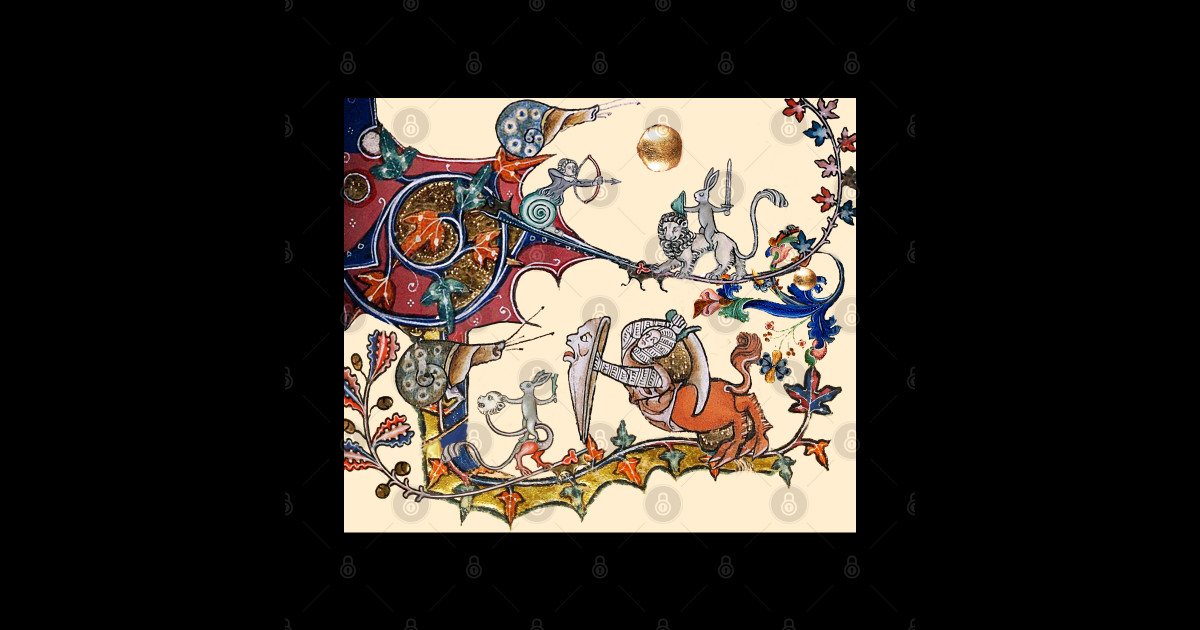 WEIRD MEDIEVAL BESTIARY WAR Between Snails and Killer Rabbits ,Lion ...