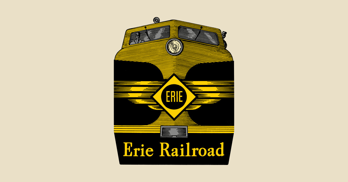1950s Erie Railroad Locomotive Advertising Graphic - Erie Railroad - T ...