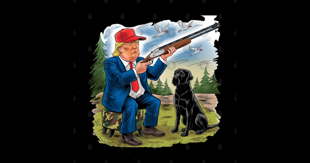 Trump Hunting President - Trump Hunting - Sticker | TeePublic