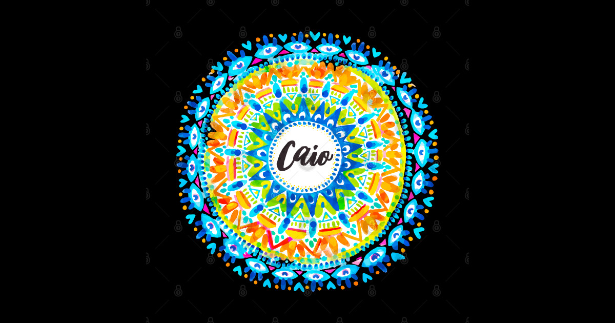 Caio! Watercolor Mandala - Mandala - Sticker | TeePublic