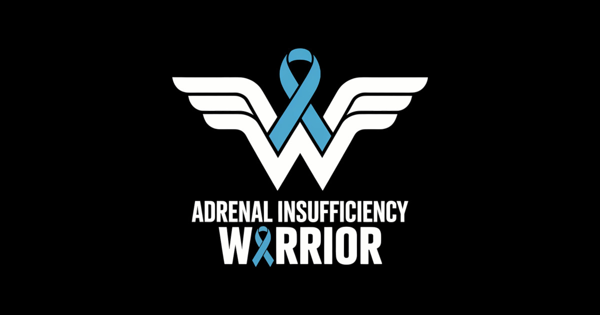Adrenal Insufficiency Awareness Warrior Light Blue Ribbon - Adrenal ...