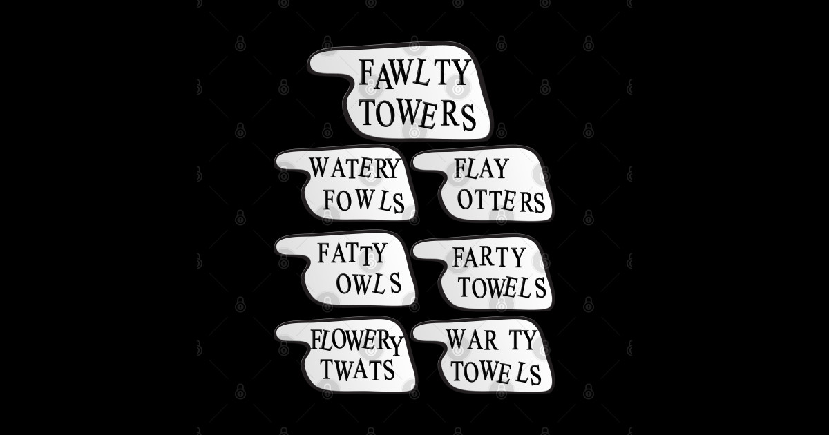 Watery Fowls, Flay Otters, Fatty Owls, Farty Towels, Warty Towels ...