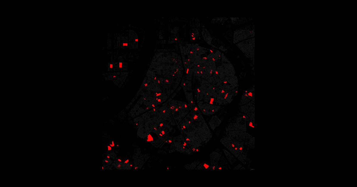 Copie de Map of Anvers, Belgium, with its schools in color - Map - Sticker | TeePublic