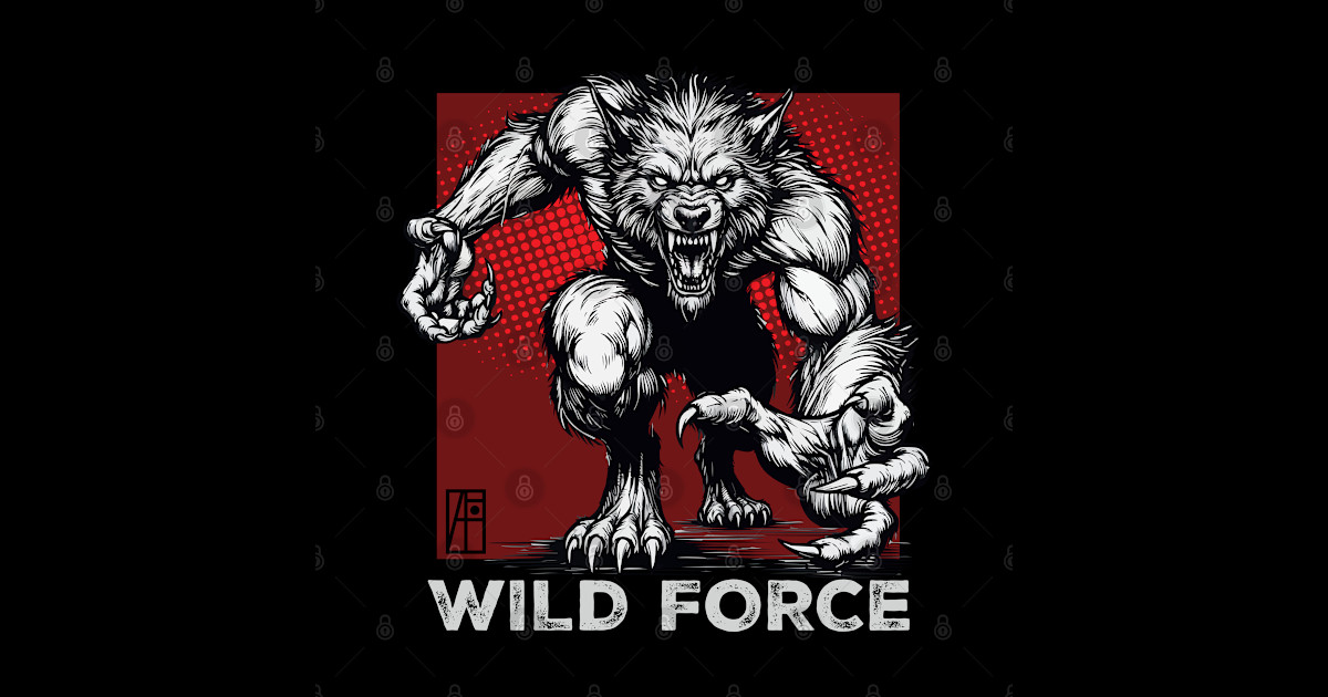 WEREWOLF - WOLFMAN - WILD FORCE - WARRIOR - 1 - Wild Force - Sticker ...