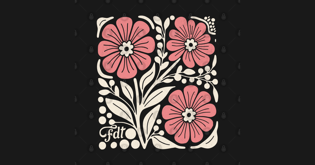 Subtle Anti Trump Floral FDT - Anti Trump - T-Shirt | TeePublic