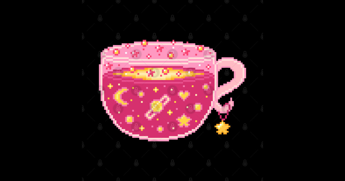 Tea Pixel Art - Tea - Sticker | TeePublic